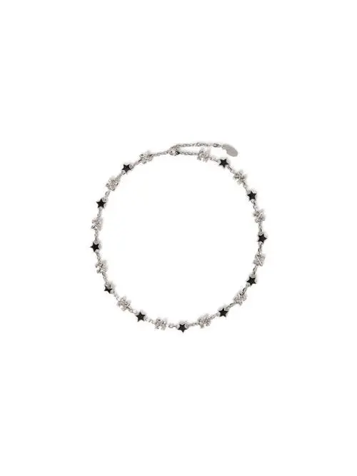 Off-White Star Arrow Necklace - Silver