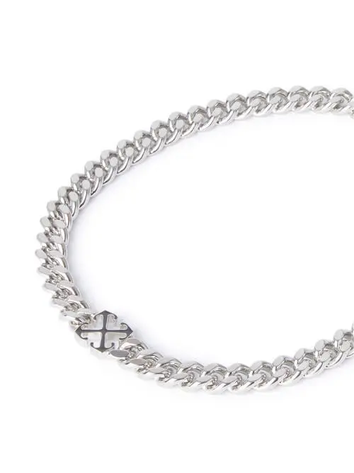 Off-White Enamel Arrow Necklace