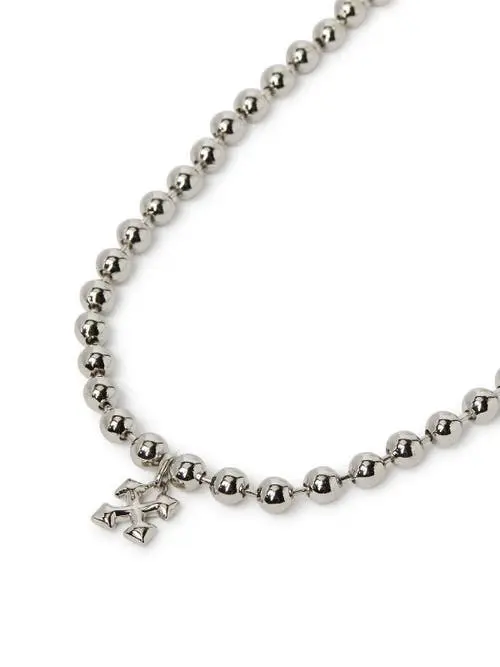 Off-White Arrow Ballchain Necklace