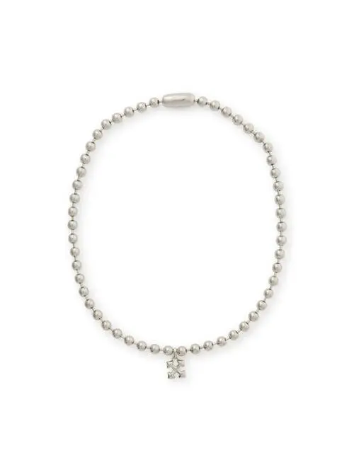 Off-White Arrow Ballchain Necklace - Silver
