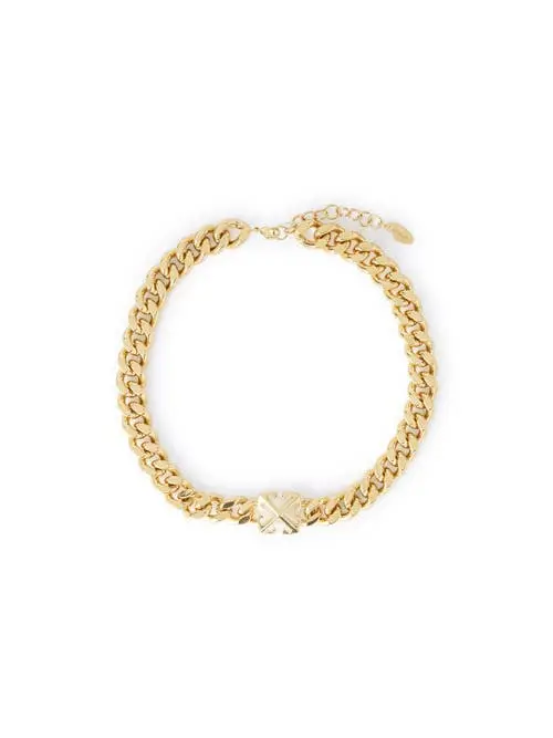 Off-White Arrow Necklace - Gold