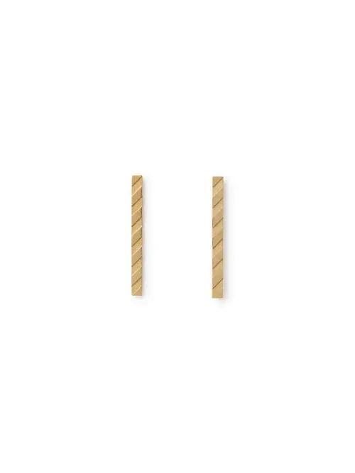 Off-White Diag Earrings - Gold