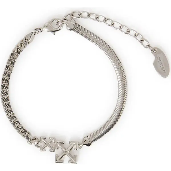 Off White Arrow Bracelet - Silver