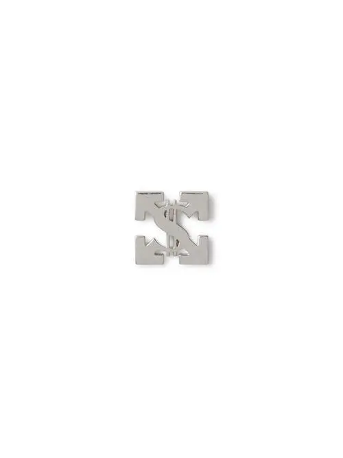 Off-White Bling Dollar Mono Earring - Silver