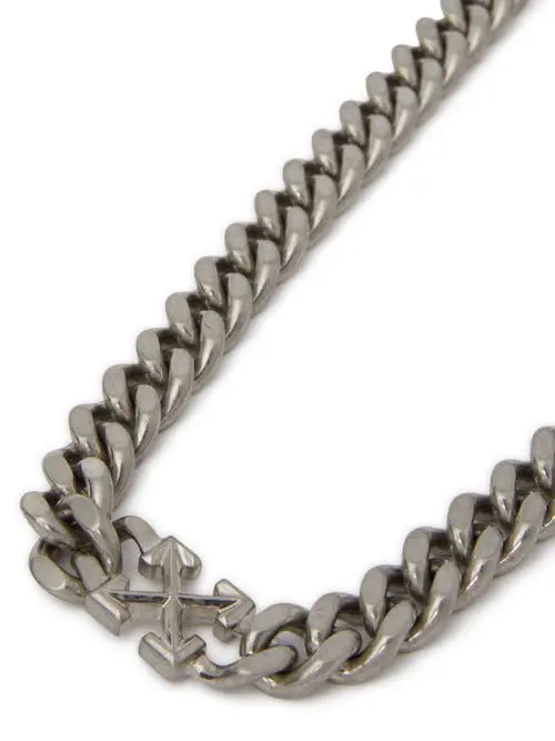 Off-White Arrow Chain Necklace - Silver
