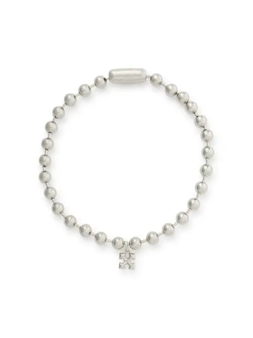Off-White Big Ball Chain Necklace - Silver