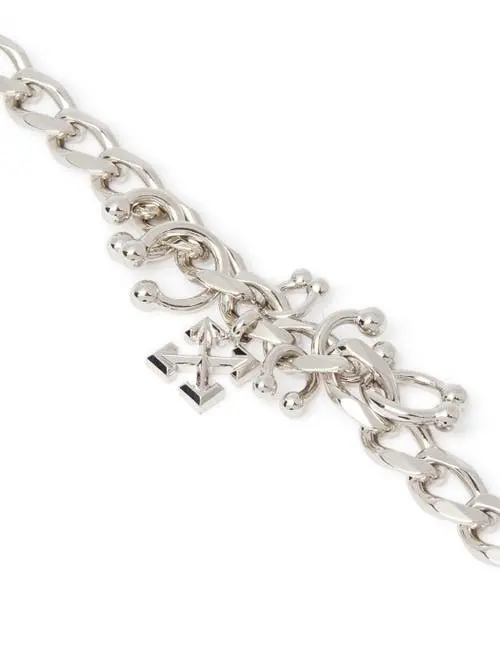 Off-White Piercing Arrow Chain Bracelet