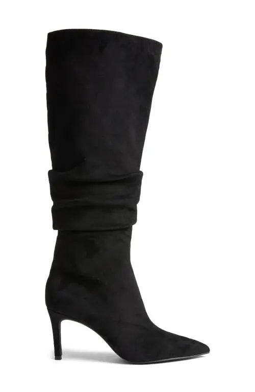 OPEN EDIT Ariana Pointed Toe Knee High Boots - Black