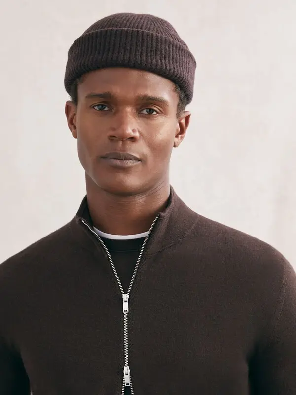 REISS Hampshire Wool Zip-through Cardigan