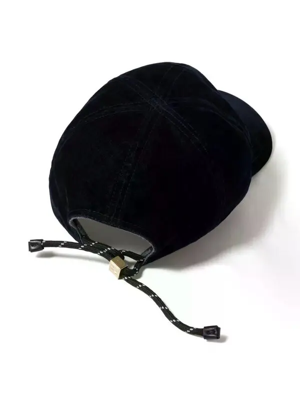 Miu Miu Velvet Baseball Cap - Blue