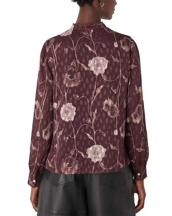 Whistles Floral Dobby Blouse