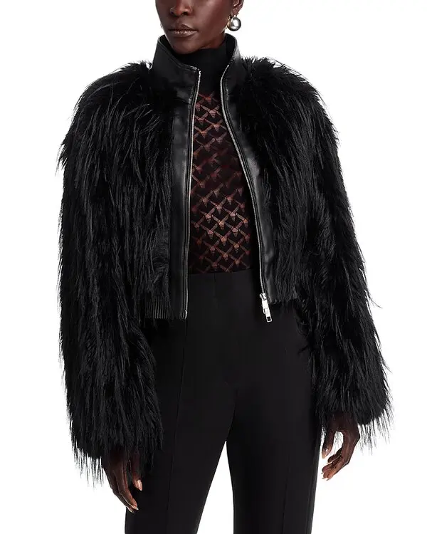 BOSS Cecool Faux Fur Jacket