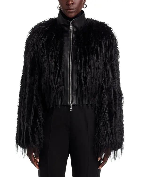 BOSS Cecool Faux Fur Jacket