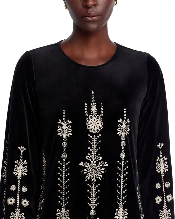 Johnny Was Bounce Velour Kimono Sleeve Dress