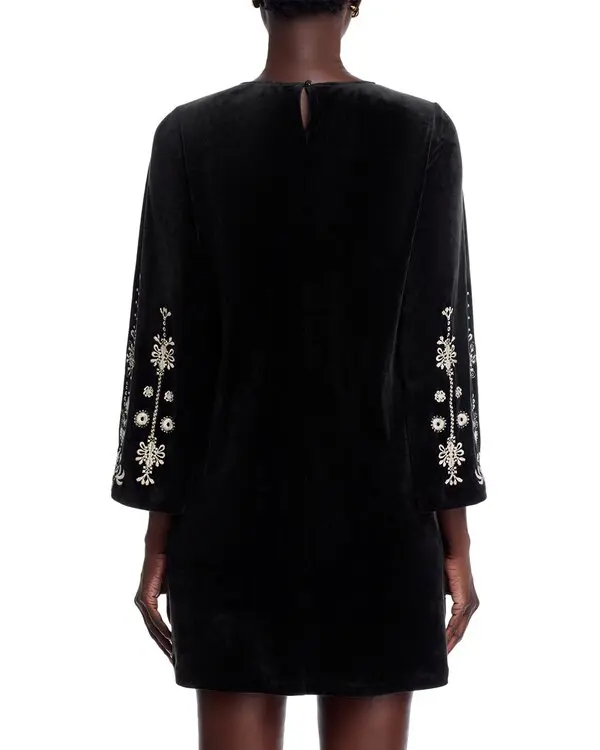 Johnny Was Bounce Velour Kimono Sleeve Dress