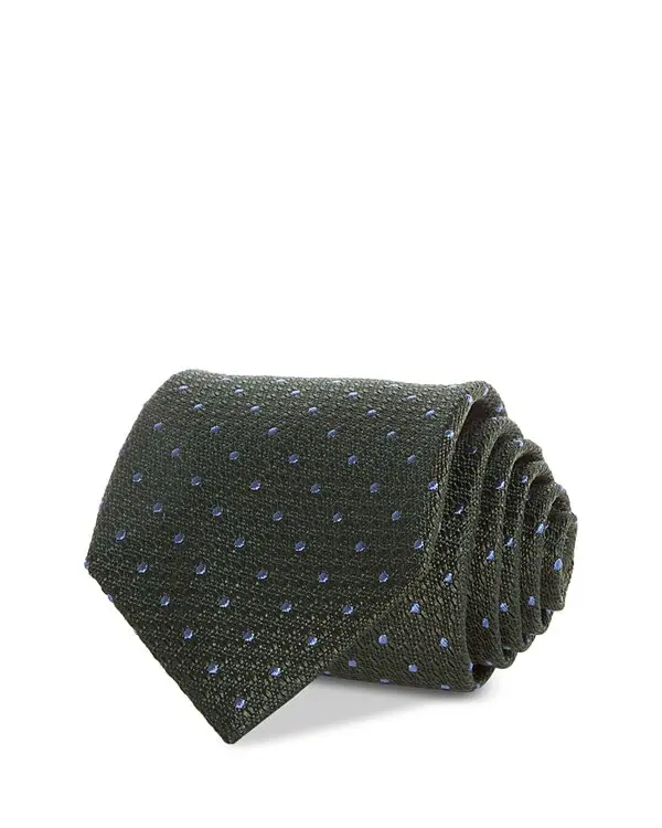 Bloomingdale'S Classic Dot Neck Tie - Green