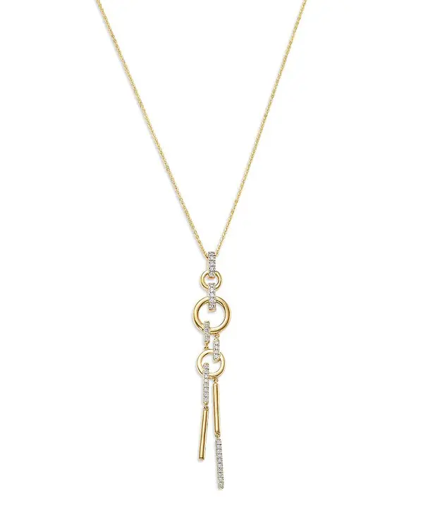 Bloomingdale'S Diamond Linear Statement Pendant Necklace - Gold