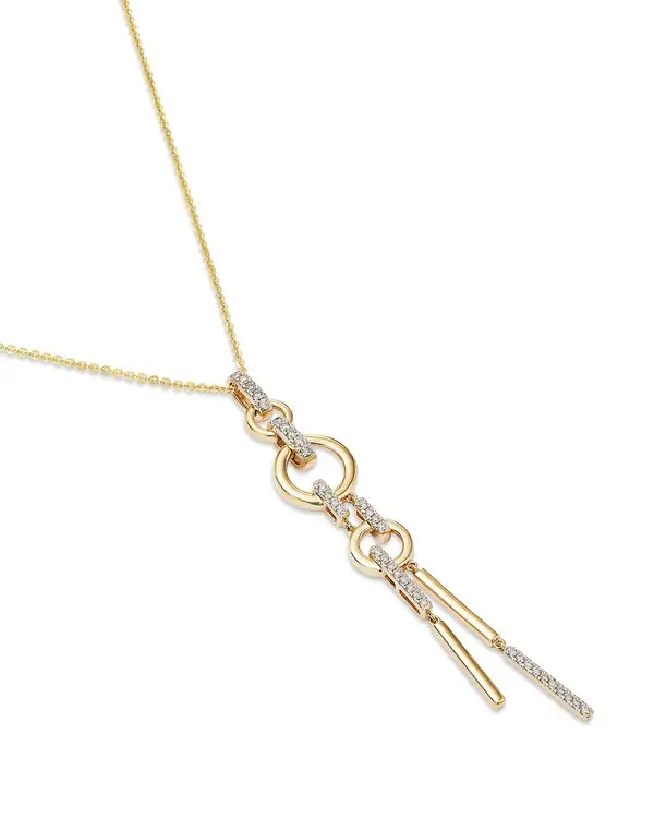 Bloomingdale'S Diamond Linear Statement Pendant Necklace