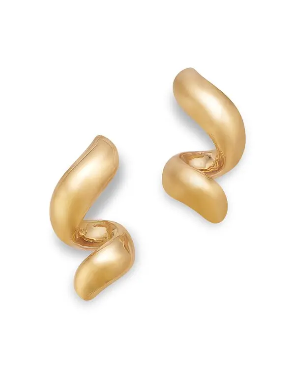 Bloomingdale'S 14k Yellow Twist Stud Earrings - Gold