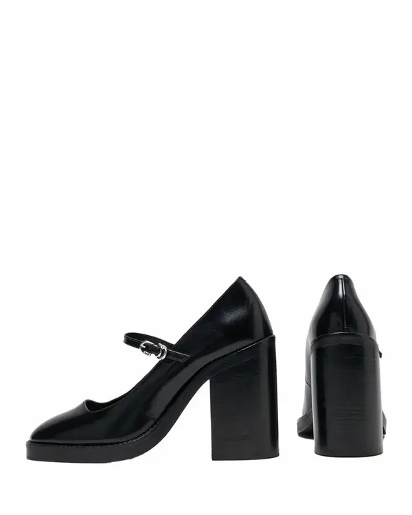 Maje Fauriz Leather Mary Jane Pumps