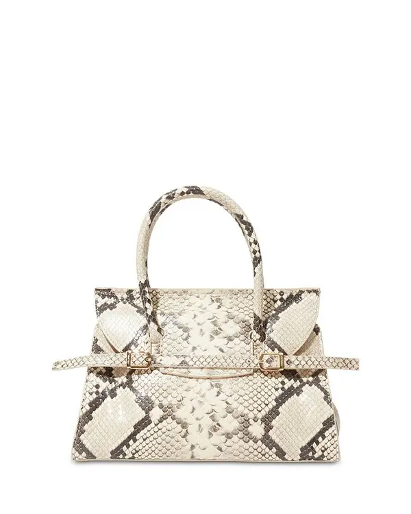 Simkhai River Snake Embossed Top Handle Bag