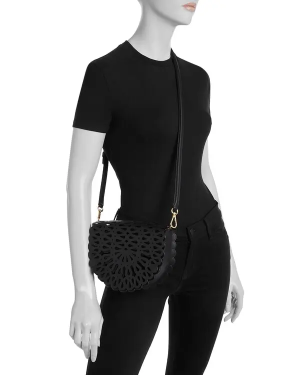 Simkhai Mccall Laser Cut Leather Clutch - Black