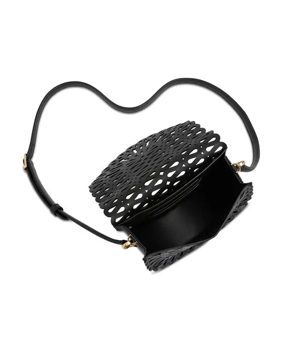 Simkhai Mccall Laser Cut Leather Clutch - Black