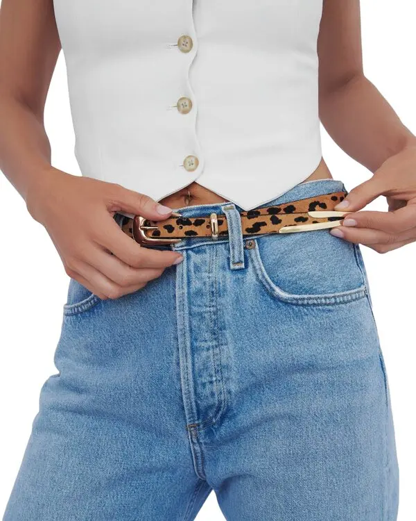 Ettika Calf Hair Western Belt
