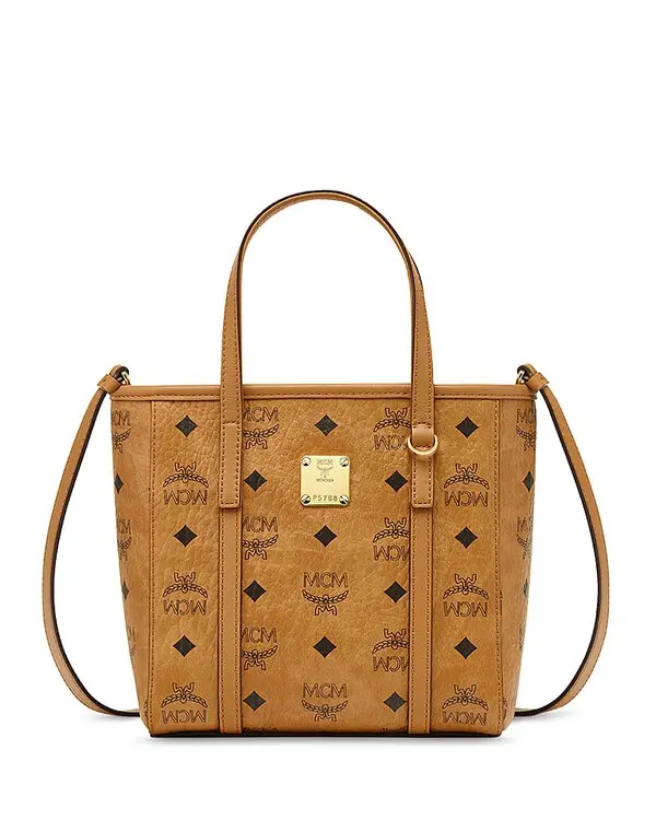 Mcm Toni Mini Visetos Shopper Tote