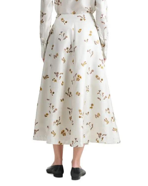 Altuzarra Varda Silk Skirt - Macadamia