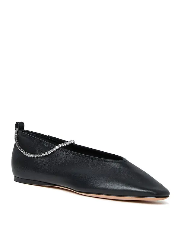 LOEFFLER RANDALL Emery Embellished Ballet Flats - Black