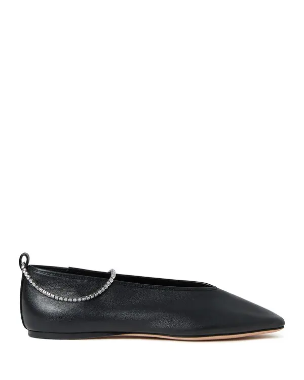 LOEFFLER RANDALL Emery Embellished Ballet Flats - Black