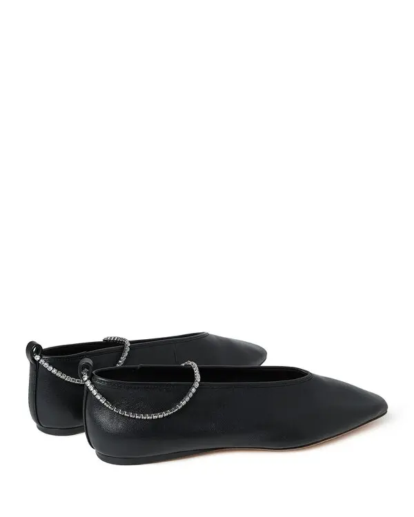 LOEFFLER RANDALL Emery Embellished Ballet Flats - Black