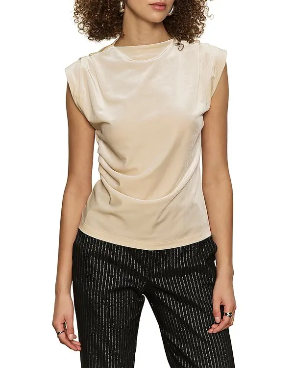 Sanctuary Pleated Sleeveless Top