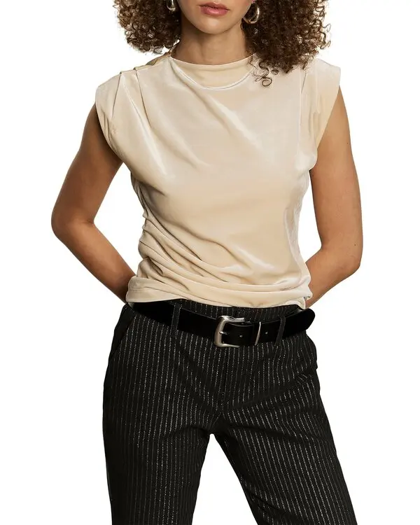 Sanctuary Pleated Sleeveless Top