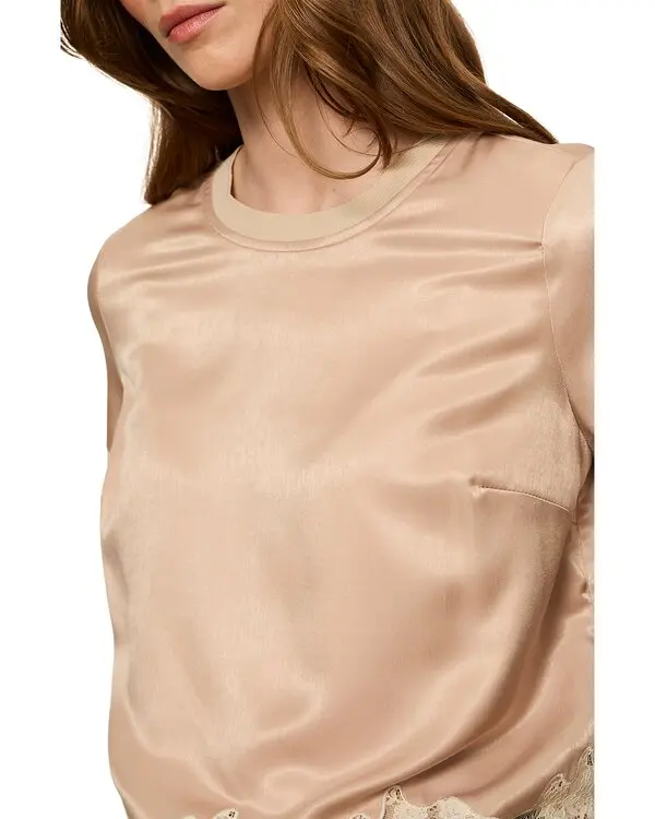 Sanctuary Satin Top - Hazelnut
