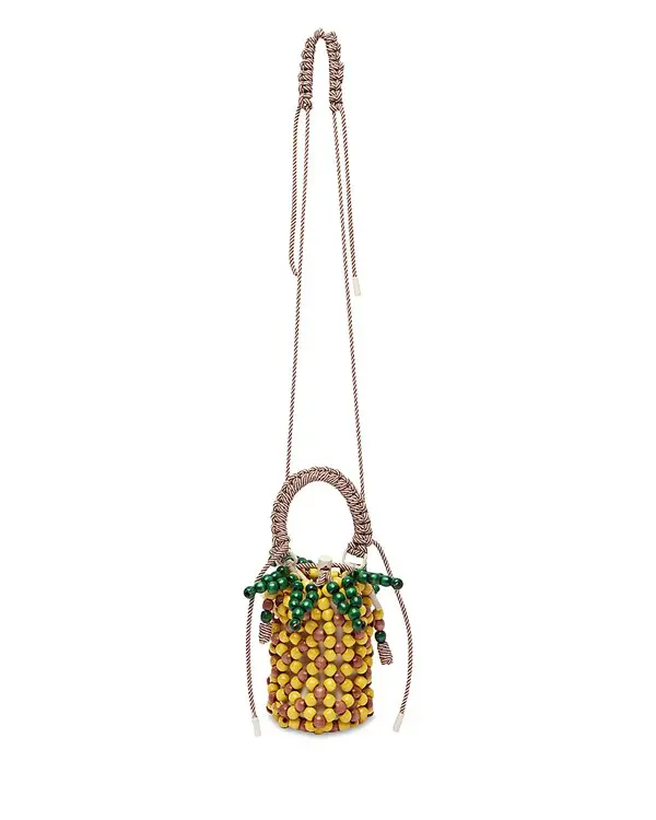 ALEMAIS Beaded Pineapple Bucket Bag - Multi
