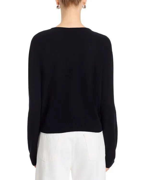 Rails Wool & Cashmere Crewneck Scarf Sweater