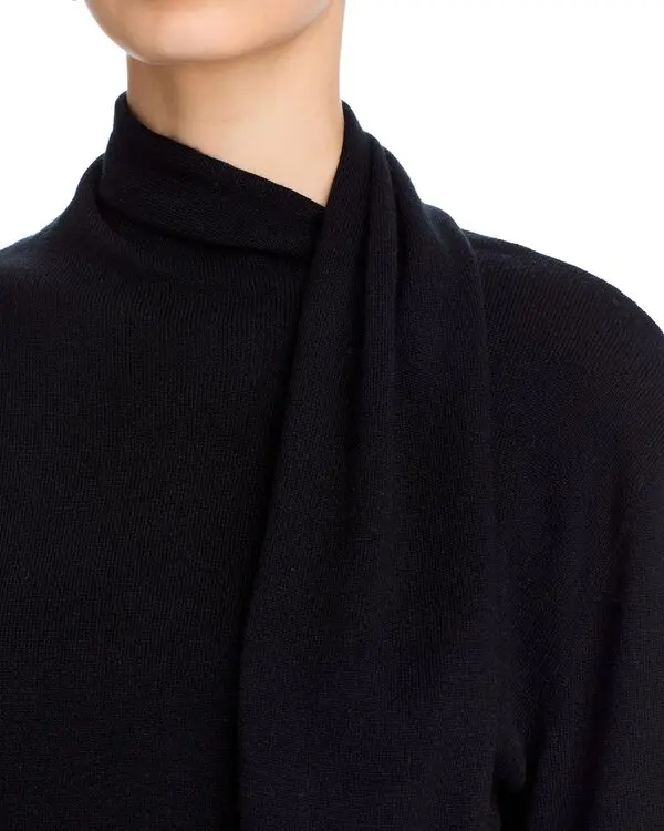 Rails Wool & Cashmere Crewneck Scarf Sweater