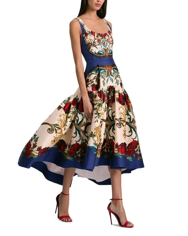 Alice + Olivia Diana Structured Midi Dress