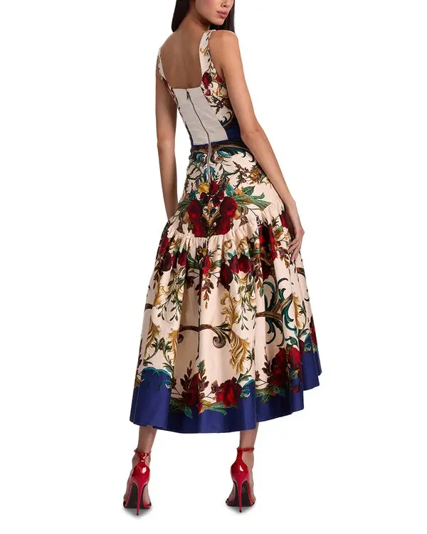 Alice + Olivia Diana Structured Midi Dress