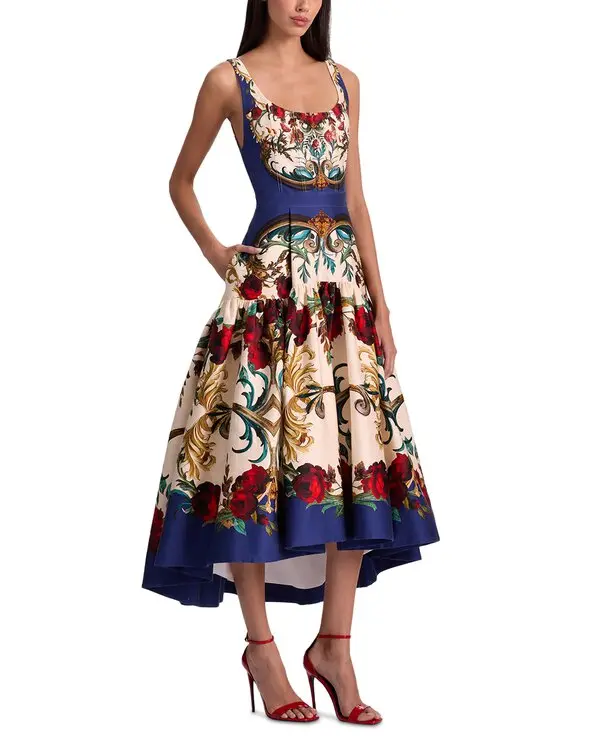 Alice + Olivia Diana Structured Midi Dress