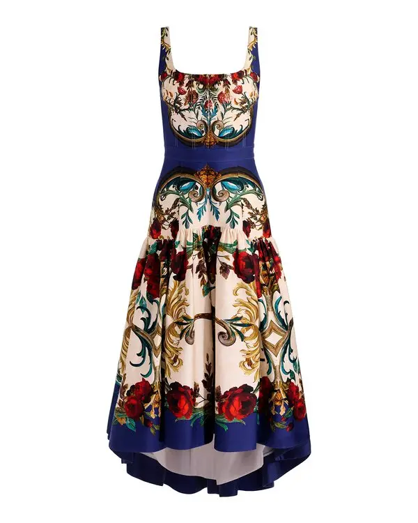 Alice + Olivia Diana Structured Midi Dress