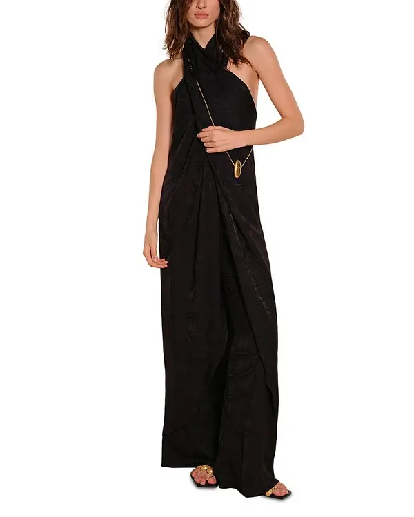 Johanna Ortiz Silent Water Halter Dress - Black