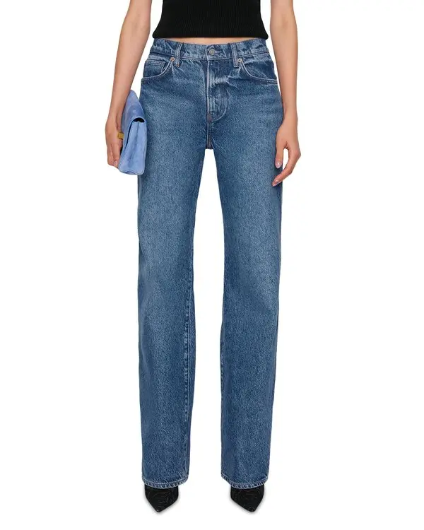 REFORMATION Val 90s High Rise Straight Leg Jeans - Pelican