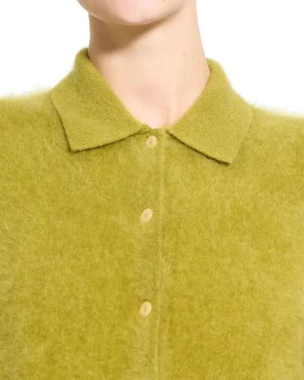 Theory Cashmere Polo Shirt - Dark Pear
