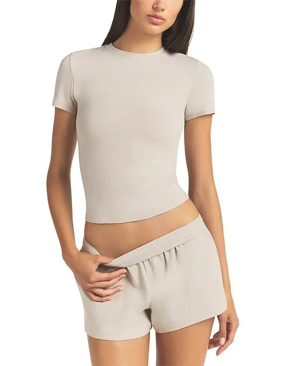 SKIMS Cotton Jersey Tee - Stone