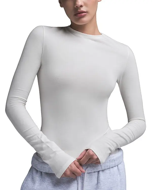 SKIMS Jersey Long Sleeve Tee - Marble