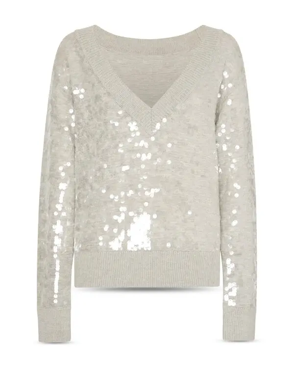 MILLY Ilaria Sequin Sweater