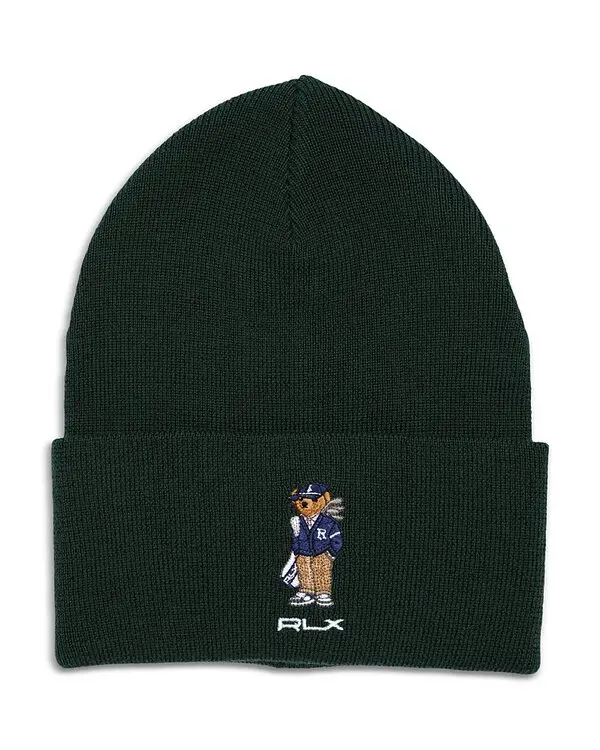 Ralph Lauren Golf Bear Beanie - Northwest Pine